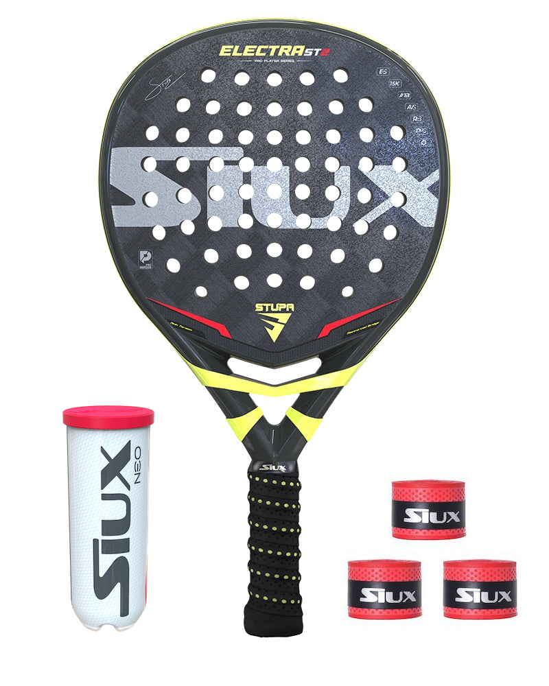 Siux Electra ST2 "Stupa" Pro 2023 + 3-pack overgrip + 1 rör Neo – Ongoal